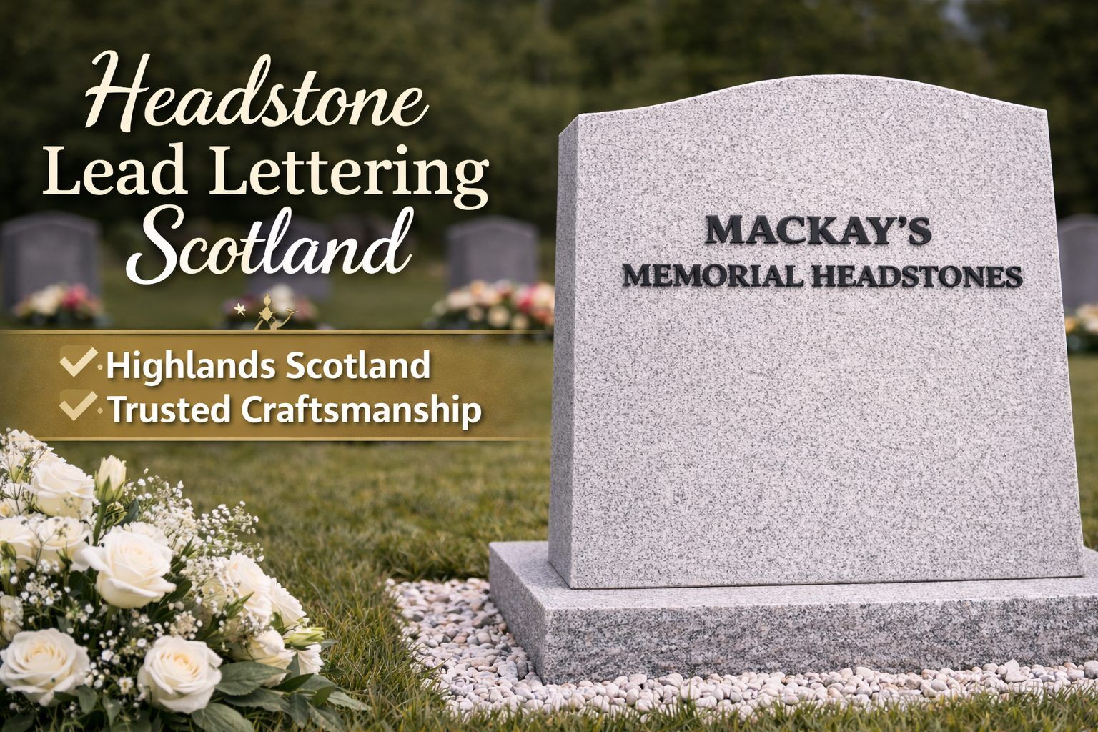 Headstone Lead Lettering Service | Throughout Scotland